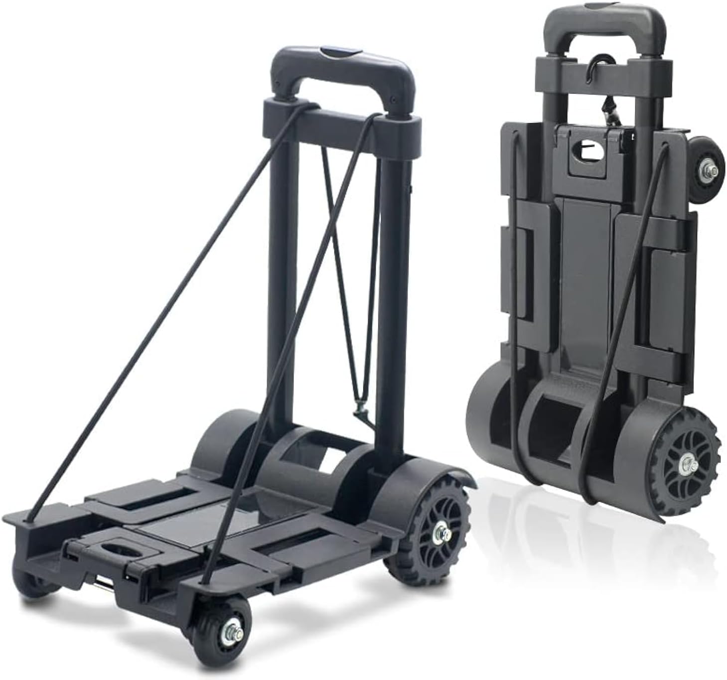 Foldable Plastic Folding Cart Lightweight Folding Shopping Trolley Mini ...