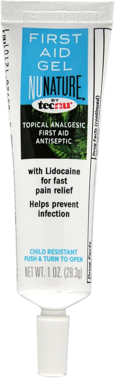 Amazon.com: Tecnu NuNature First Aid Gel with Lidocaine, 1 Oz, Dual ...
