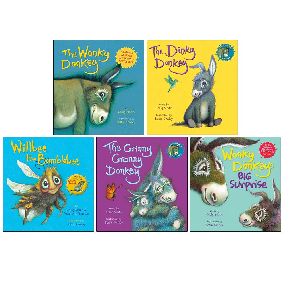 Wonky Donkey Series 5 Books Collection Set By Craig Smith (The Wonky ...