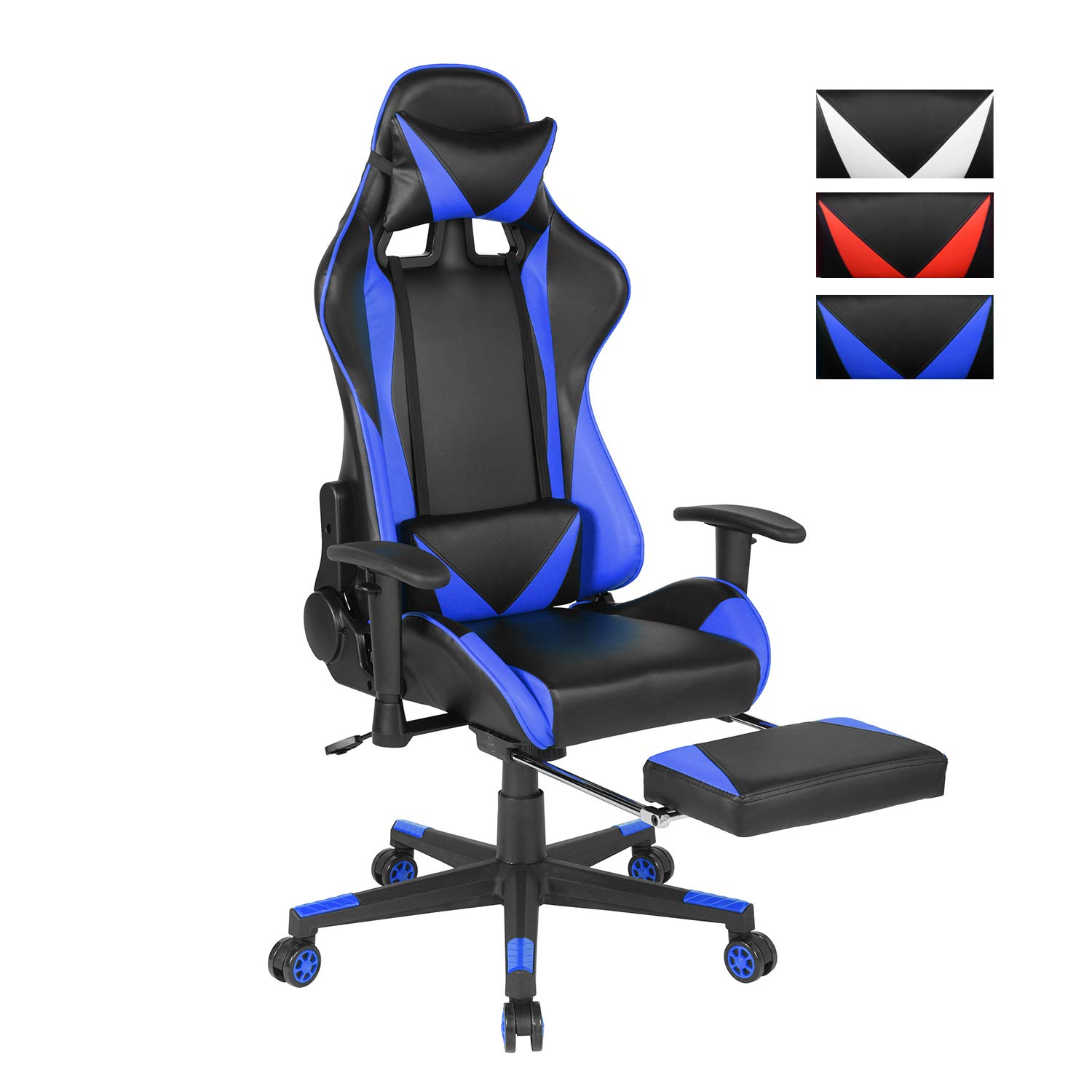 Office Chair Desk Gaming Chair High Back Ergonomic Adjustable Racing ...