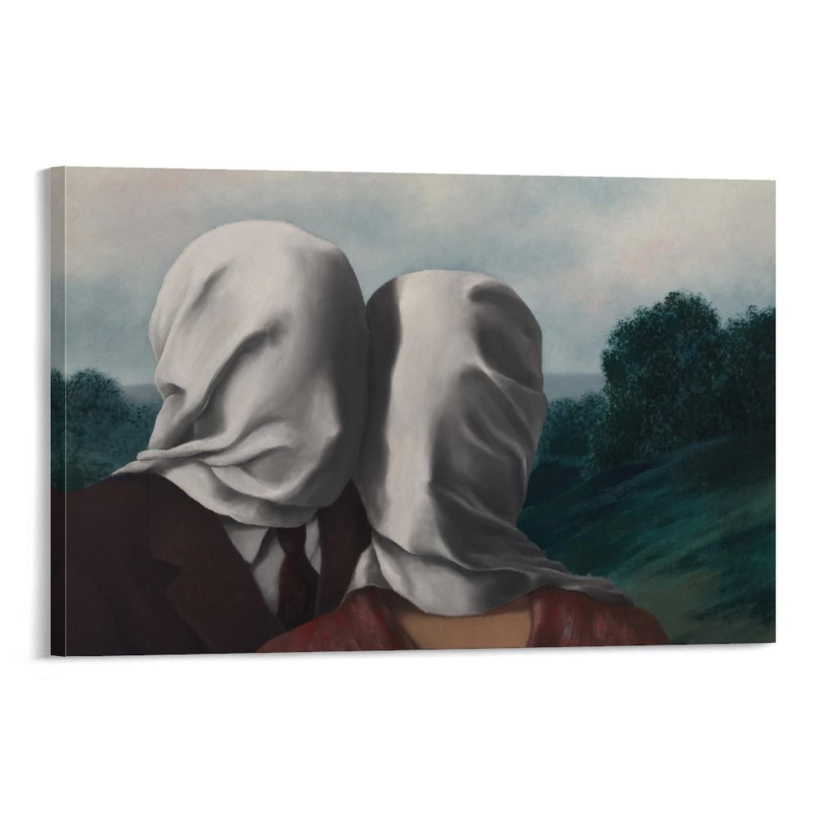The Lovers Painting By Rene Magritte