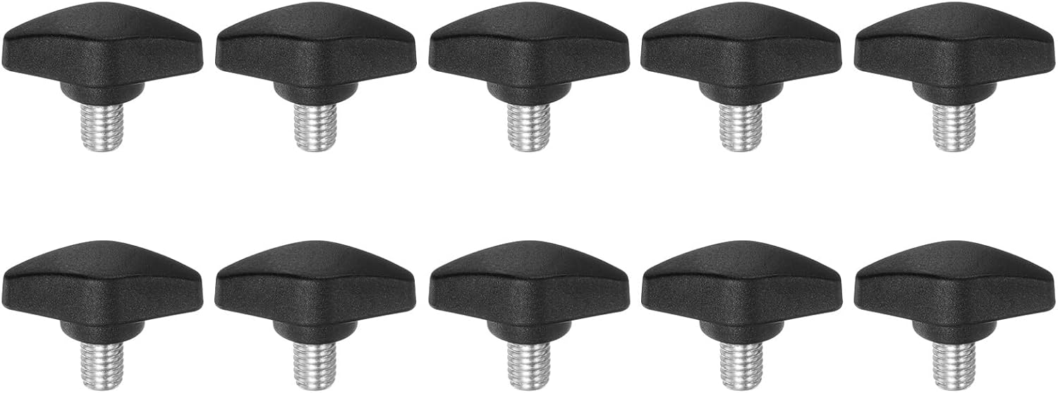 Amazon.com: HARFINGTON 10pcs Tee Wing Knobs Thumb Screws M8 x 12mm ...
