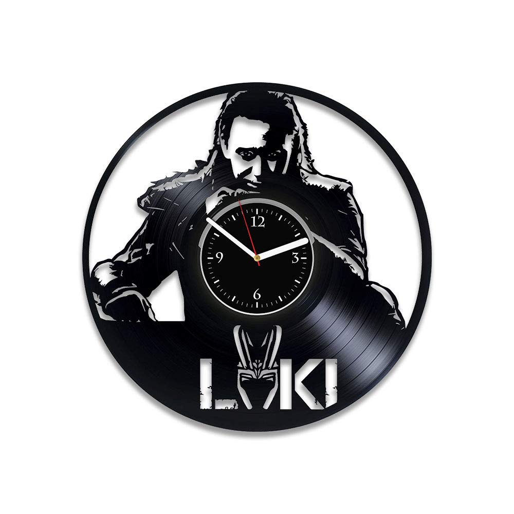 Amazon.com: Clock Loki Vinyl Wall Clock Comics Home Decor Loki Vinyl ...