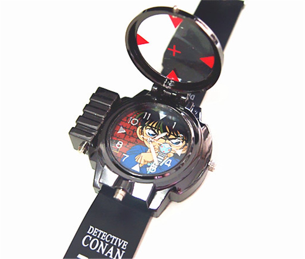 Buy Detective Conan Shinichi Kudou Laser Watch+Glasses Kid Children Toy ...