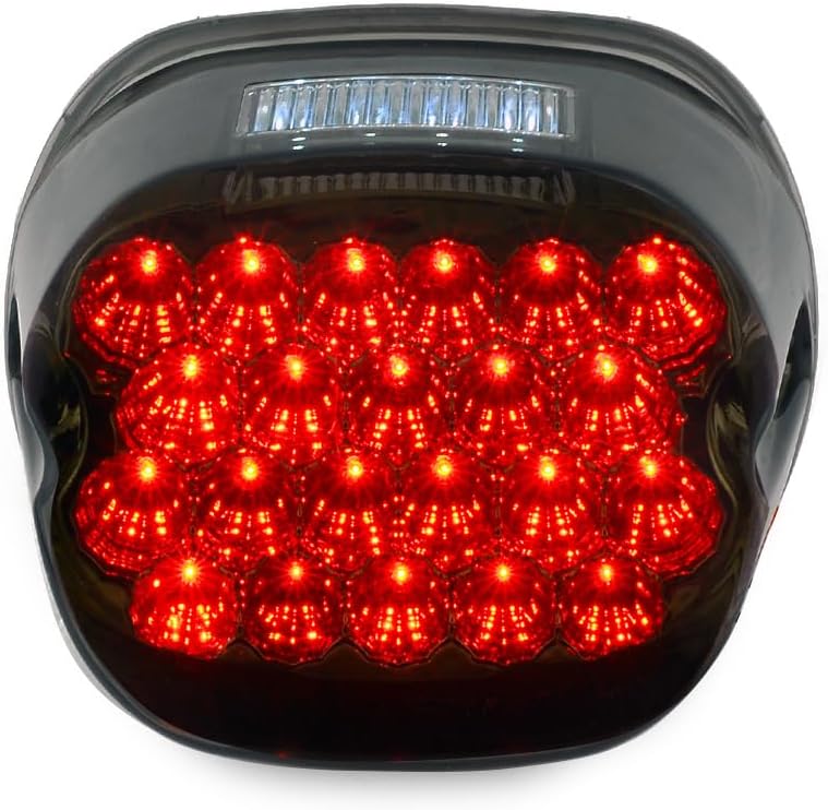 Amazon.com: Smoked LED Tail Brake Rear Light Taillight for harley ...