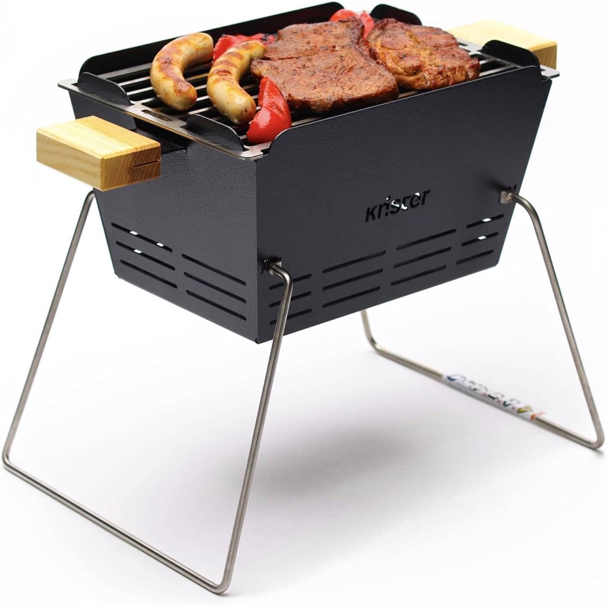 Knister Mobiler Holzkohle-Grill | Ideal Als Camping Grill & Feuerschale ...