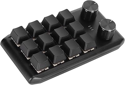 Amazon.com: 15 Keys 3 Knobs Macro Programmable Keyboard, 3 Connection Modes One Handed Macro ...