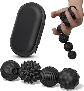 8-Pack Magnetic Sensory Fidget Ball Toy, Weighted Magnetic Silicone Fidget Balls, Quiet Office ...