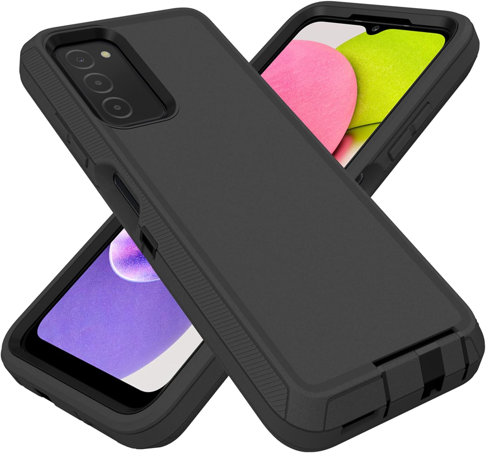 Amazon.com: TIOZOLY for Samsung Galaxy A02s Case, Heavy Duty Defender ...