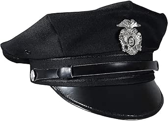 Miltec US Police 8 Point Visor Cap - Black at Amazon Men’s Clothing store