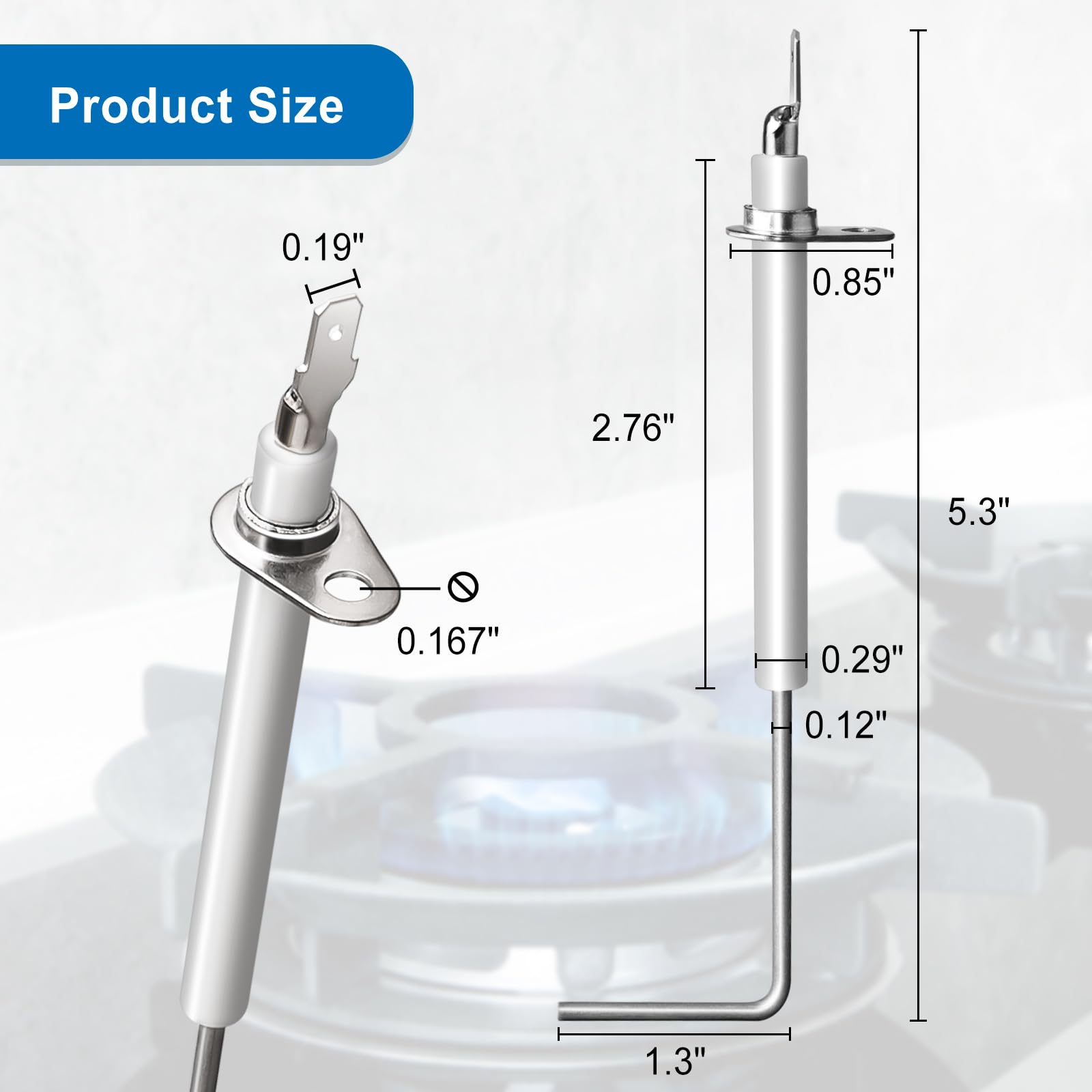 Snapklik.com : Hunter-wish 69W43 Flame Sensor For Lennox Furnace ...