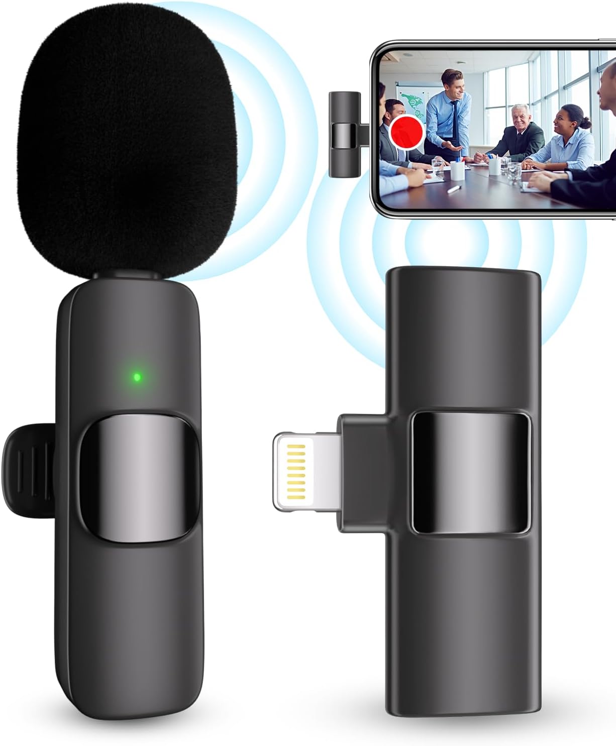 Amazon.com: Professional Wireless Microphone for iPhone, iPad, Cordless ...