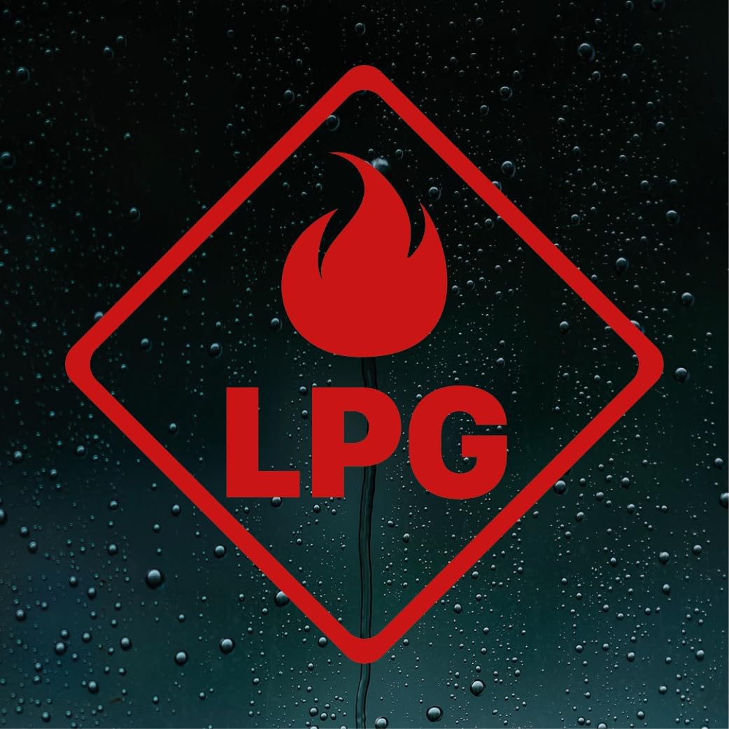 LPG Liquefied Petroleum Gas Logo Symbol Vinyl Safety Caravan Decal ...