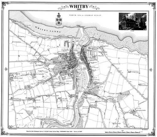 Whitby 1849 Heritage Cartography Victorian Town Map: Amazon.co.uk ...
