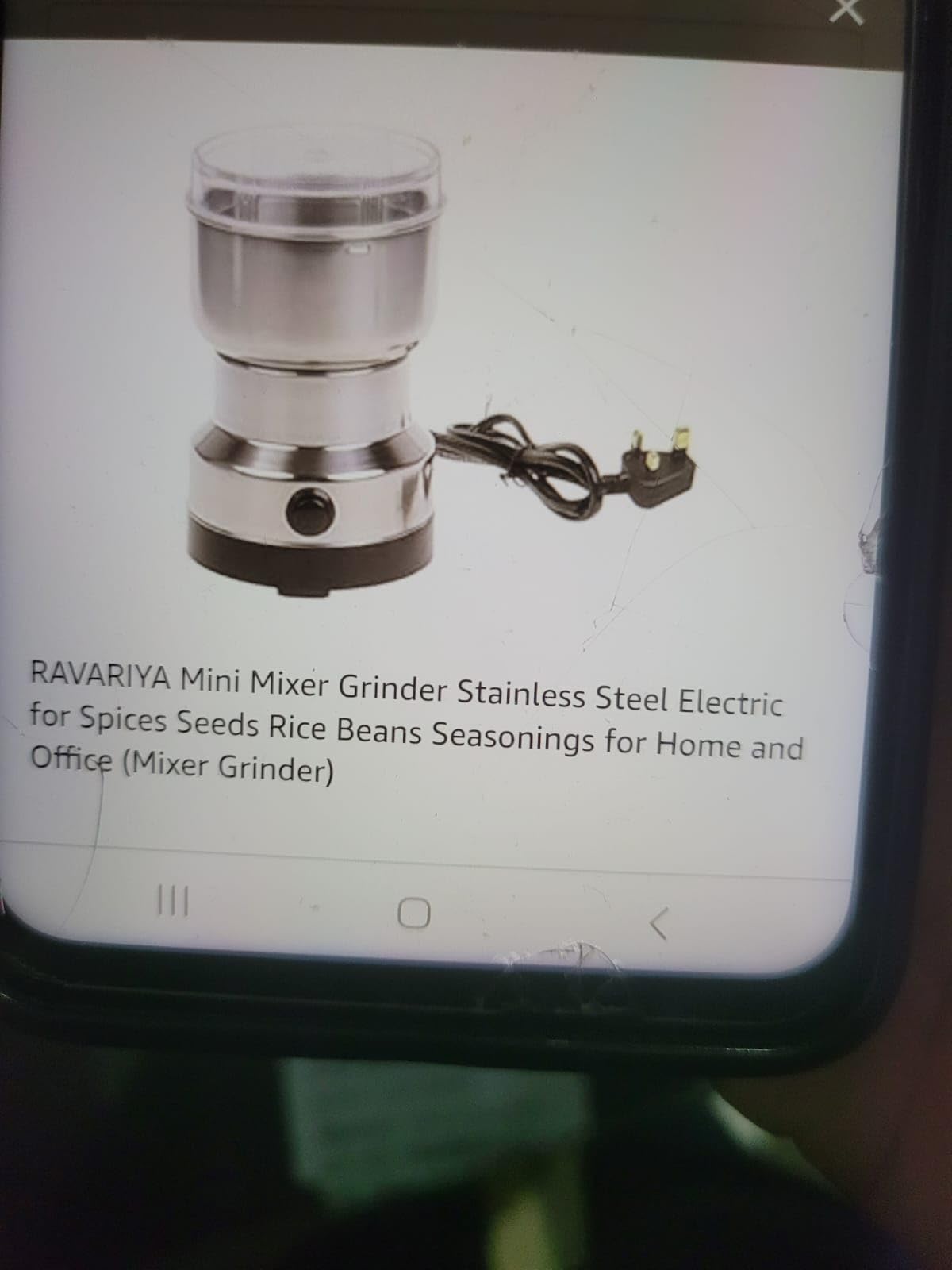 Buy RAVARIYA Mini Mixer Grinder Stainless Steel Electric for Spices ...