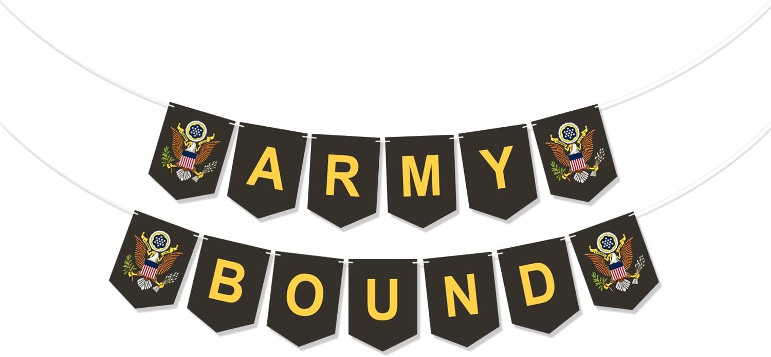 Amazon.com: Military Bound Banner for Army Recruits, Graduation ...