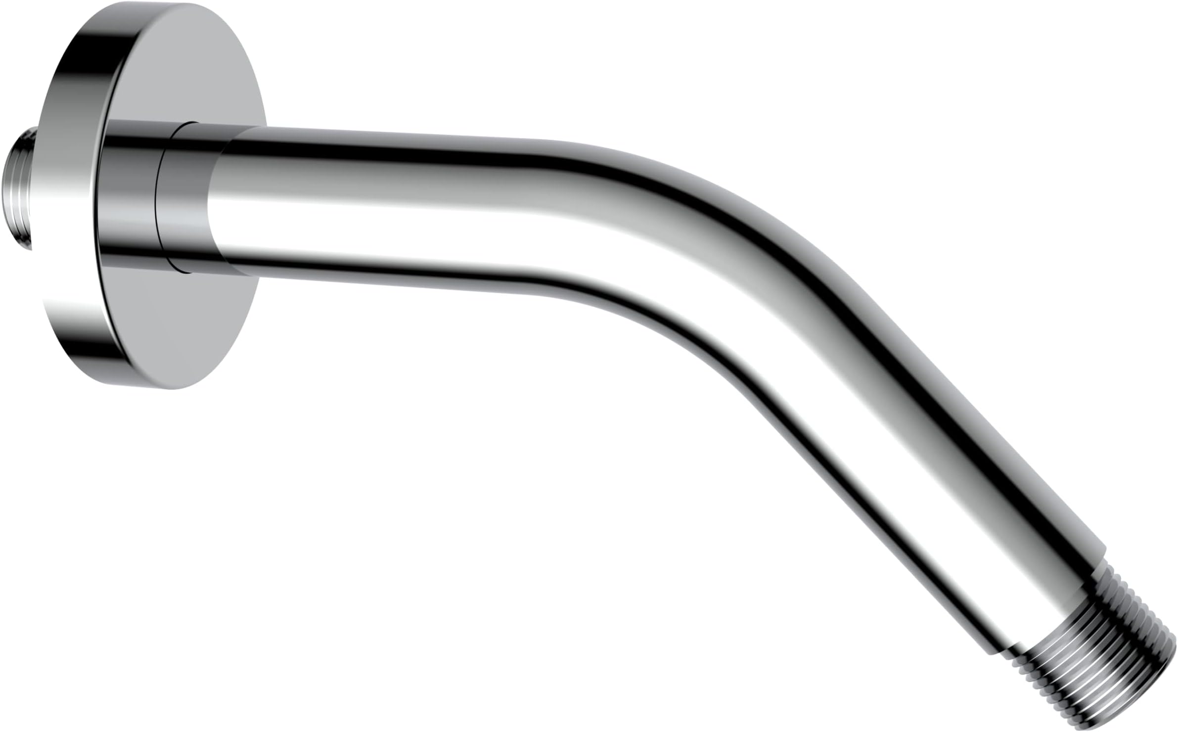 Aquaiaw Shower Arm and O-Ring Flange, 12 inch, Solid Brass Material ...