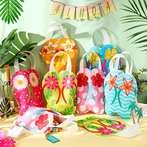 Amazon.com: Silkfly 24 Pcs Flip Flop Tote Bags Non Woven Reusable Party ...