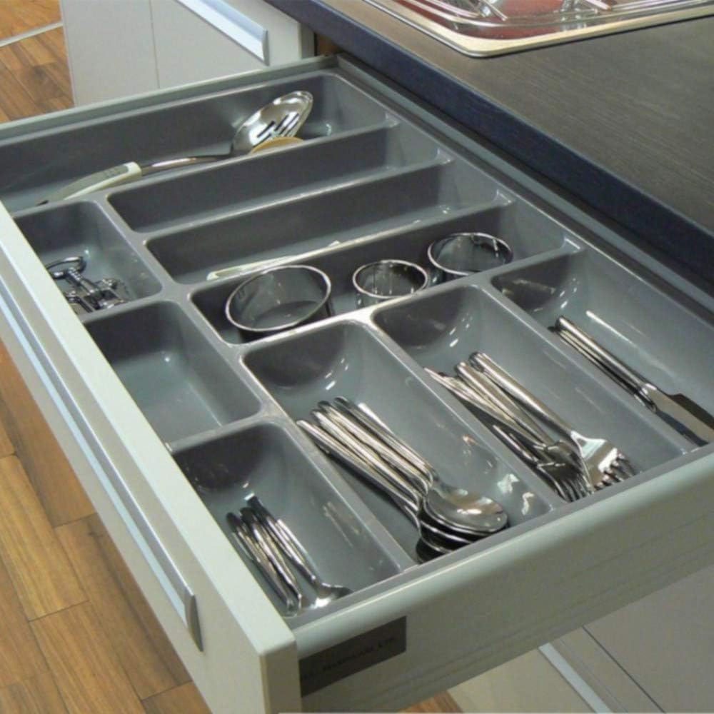 MUHOO Cutlery Tray Kitchen Organiser Drawer Insert Drawer Cutlery ...