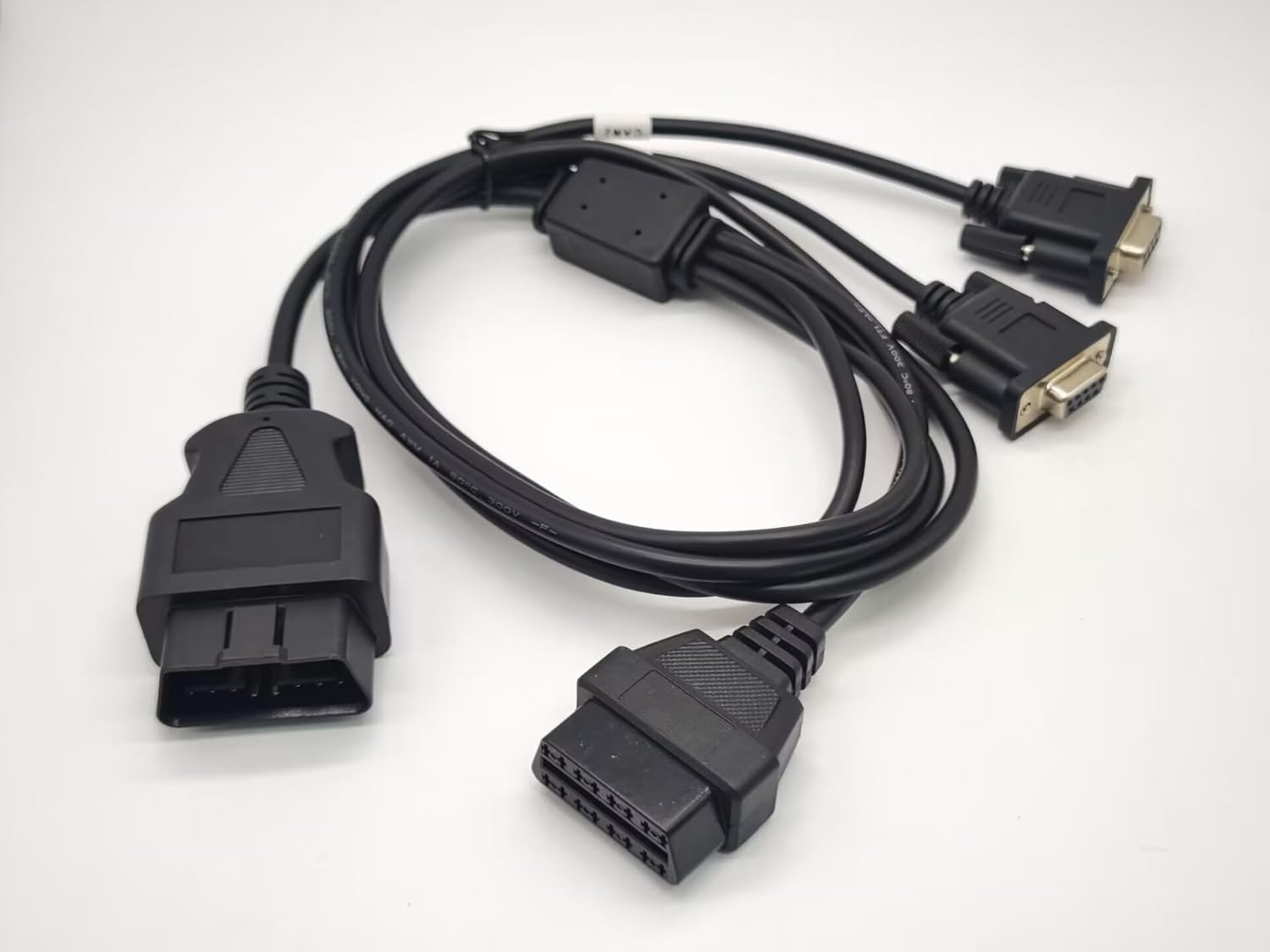 Amazon.com: Elecbee OBD2 Male to Dual DB9 Female and OBD Female Rs232 ...