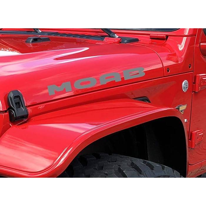 Buy Moab Decal Sticker for Jeep Wrangler Hood Compatible with All Jeeps ...