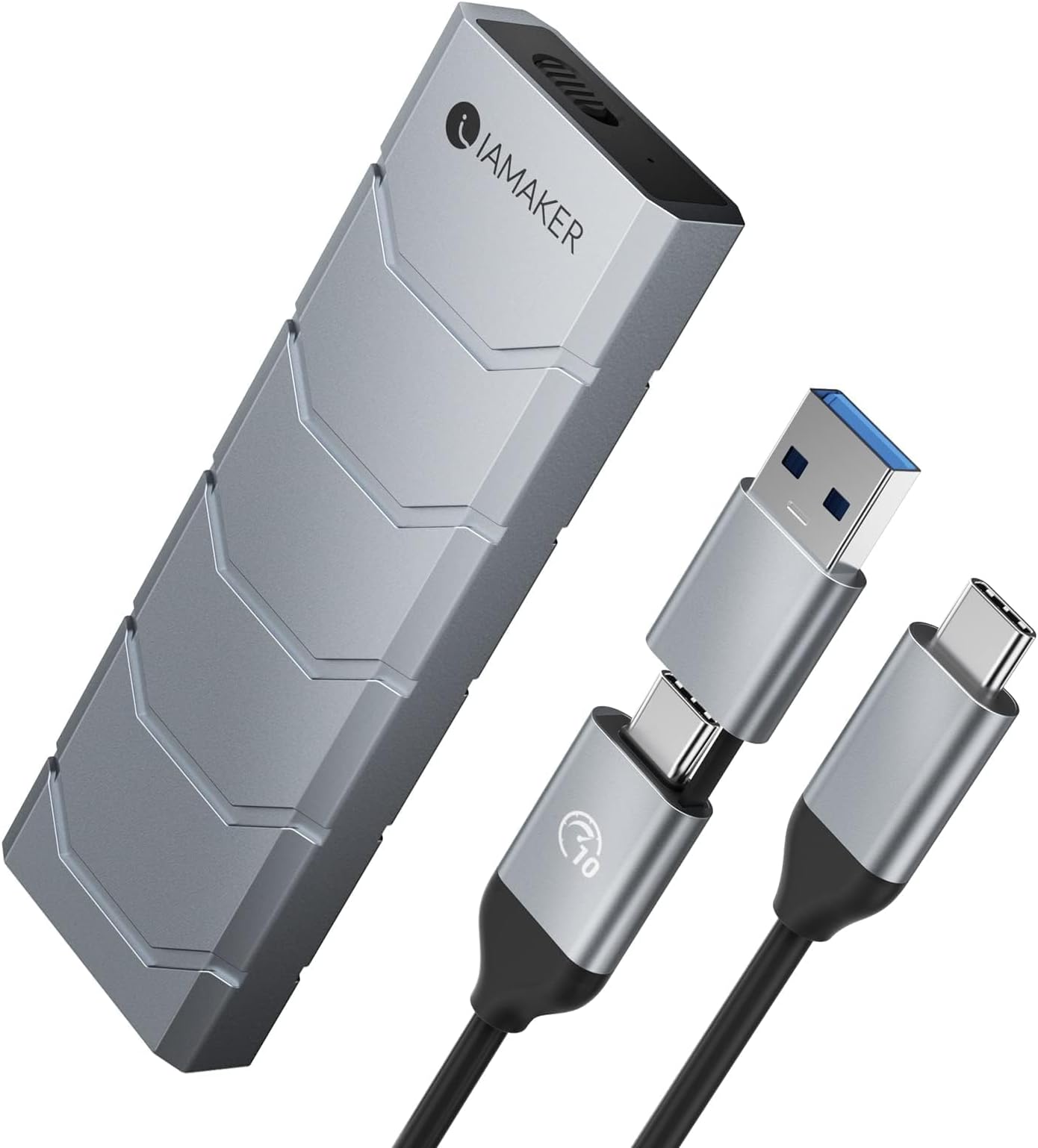 Amazon.com: IAMAKER M.2 NVME SSD Enclosure, Tool-Free M.2 SSD Enclosure ...