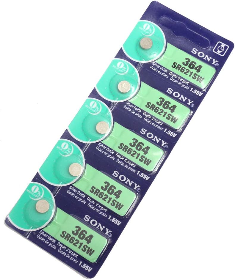 Amazon | ノーブランド品 交換用ボタン電池 日本製 1.55V/1.5V 1シート[5個パック] SR621SW SR621 腕時計 ...