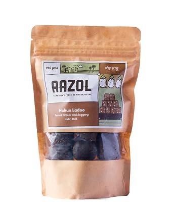 Aazol Mahua Laddu: Forest Flower and Jaggery Nutri Ball - 250gms ...