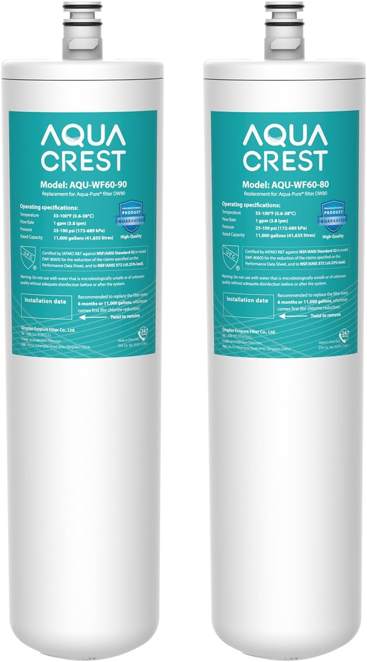 Amazon.com: AQUACREST AP517 Under Sink Water Filter, Replacement for ...