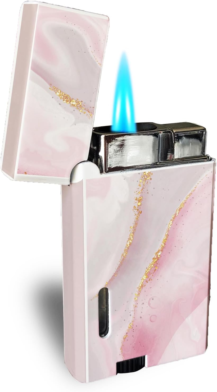 Amazon.com: Pink Butane Torch Lighter,Jet Flame Windproof Adjustable ...