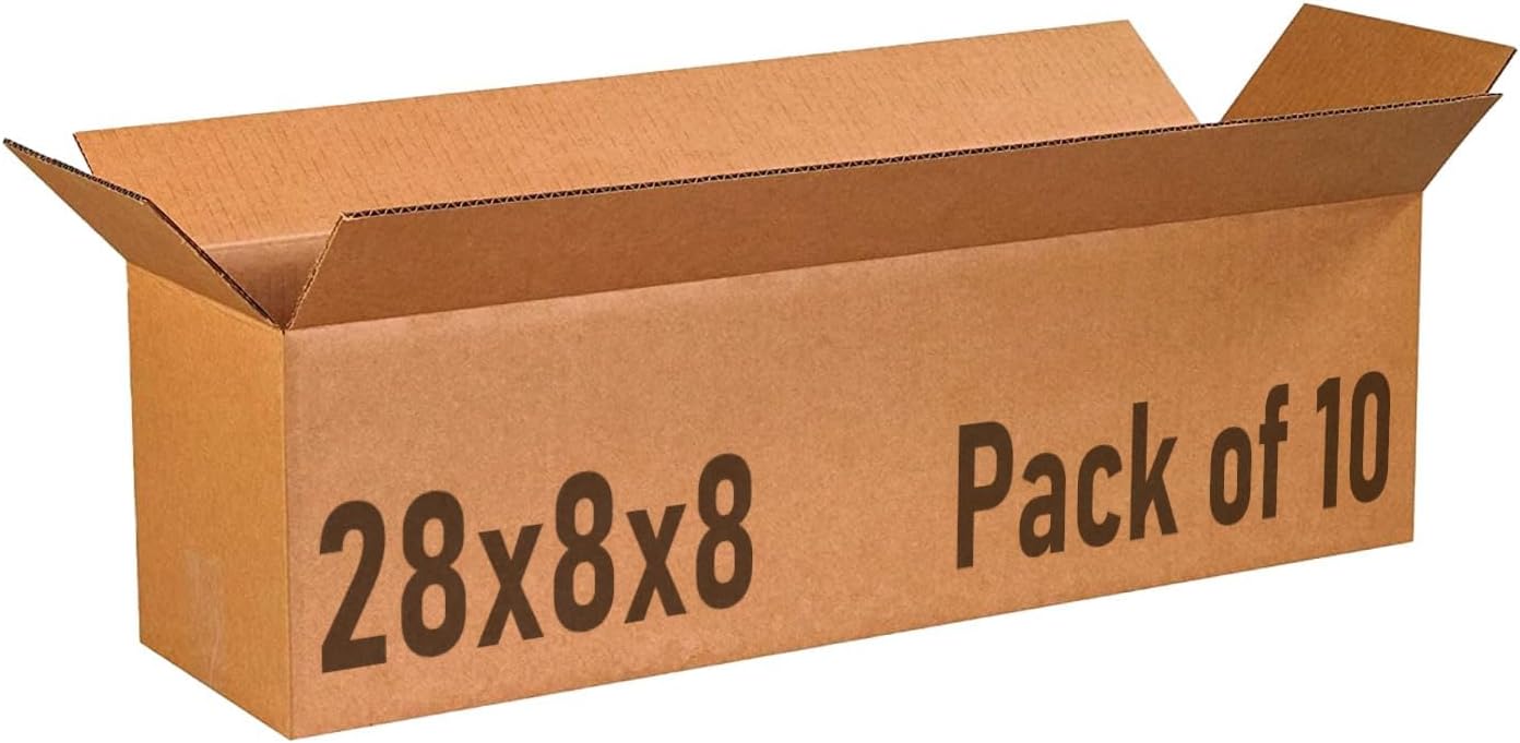 Amazon.com: 28x8x8 Shipping Boxes Small 28"L x 8"W x 8"H, 10-Pack ...