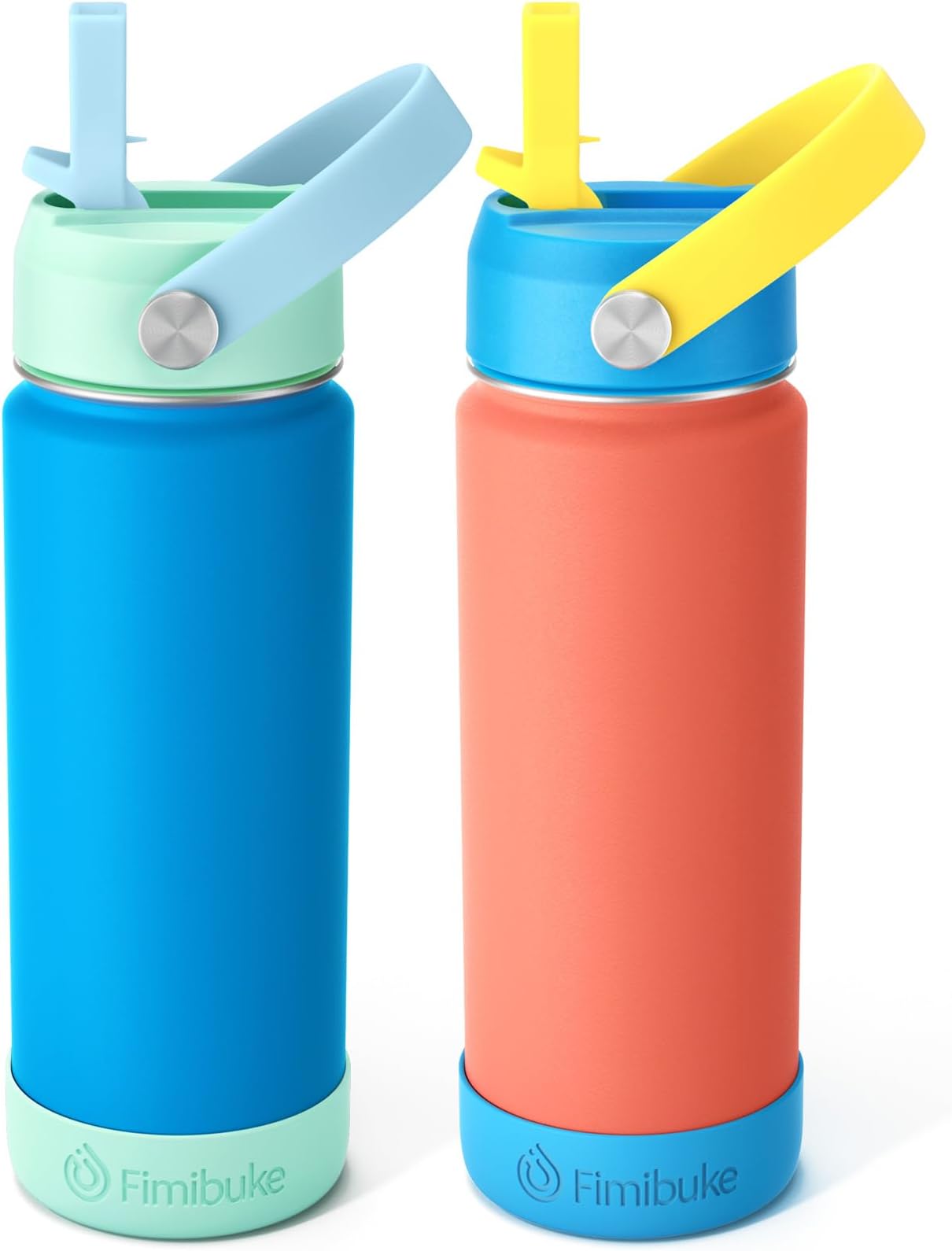 Amazon.com: Caperci Kids Water Bottle with Straw Lid - 18 oz Vacuum ...