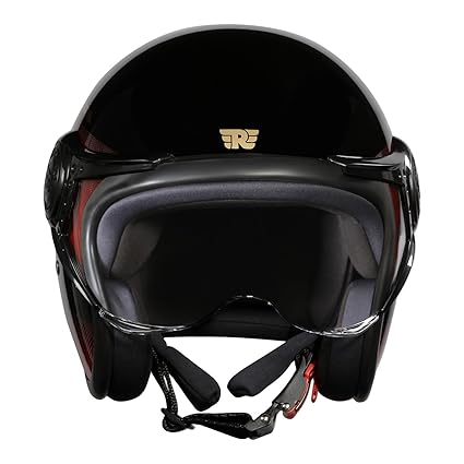 ROYAL ENFIELD MLG Jet NEO Open FACE Helmet | Made Like A Gun- ISI & DOT ...