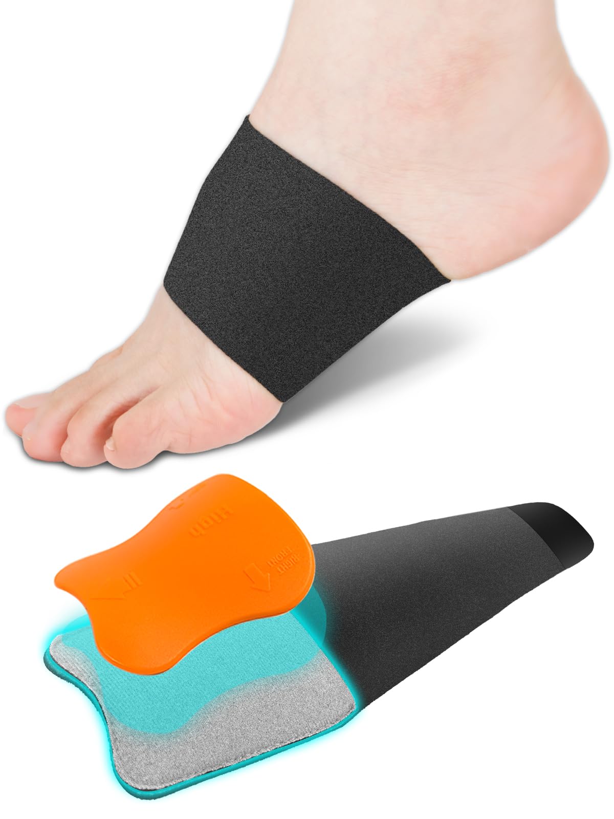Amazon.com: Plantar Fasciitis Relief Brace Orthotic Arch Support ...