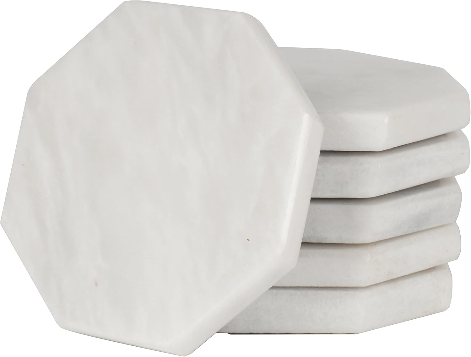 Amazon.com: Radicaln Marble Coasters for Drinks Warming Coffee 3.5 ...