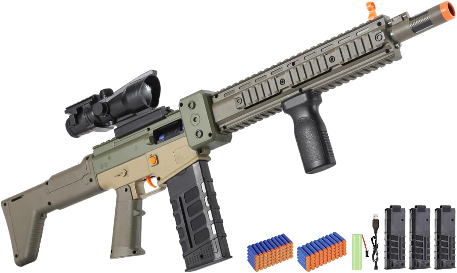 Amazon.com: Realistic Toy Gun for Nerf Guns Darts, Foam Blaster - with ...