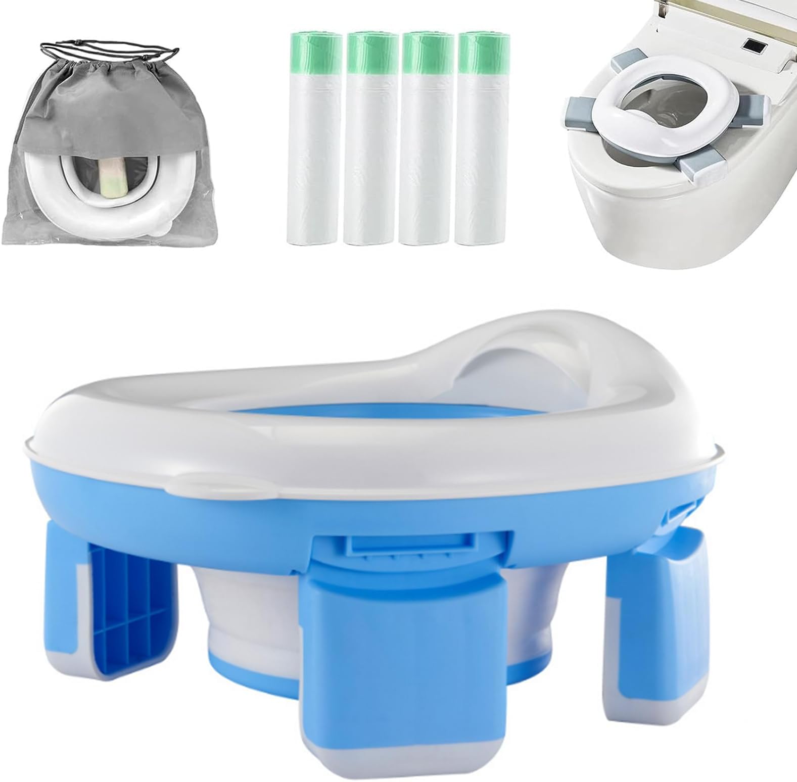 Amazon.com : Travel Potty,2-in-1 go Potty, Toddler Travel Potty ...
