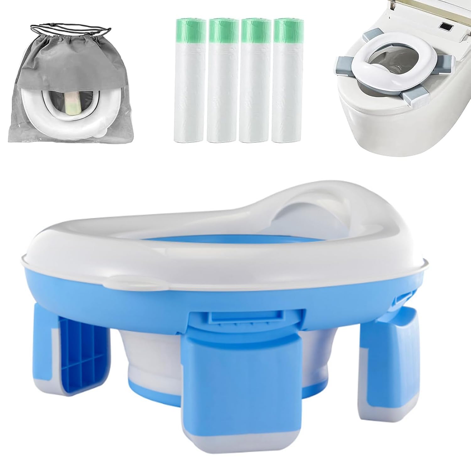 Amazon.com : Travel Potty,2-in-1 go Potty, Toddler Travel Potty ...