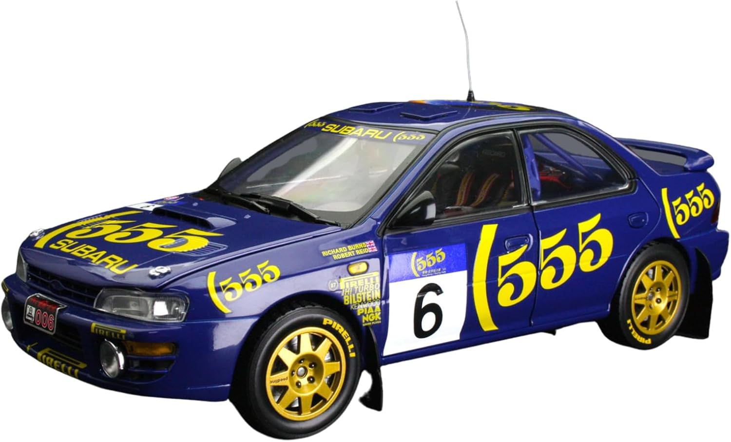 Sun Star 1:18 scale Diecast Model Rally Car compatible with Subaru ...