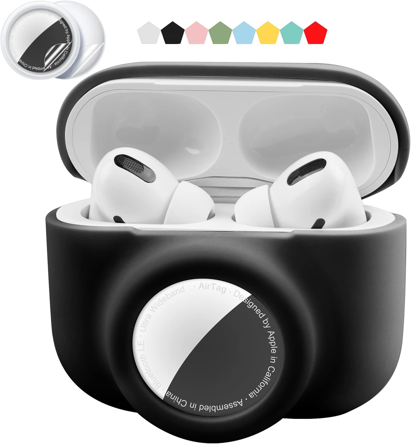 Amazon.com: 2 in 1 Protective Skin Case Compatible for Airpods Pro and ...