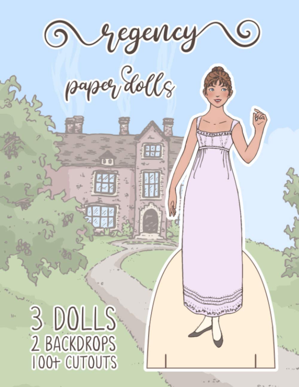 Regency Paper Dolls 3 Dolls 2 Backdrops And 100 Cutouts | Desertcart Japan
