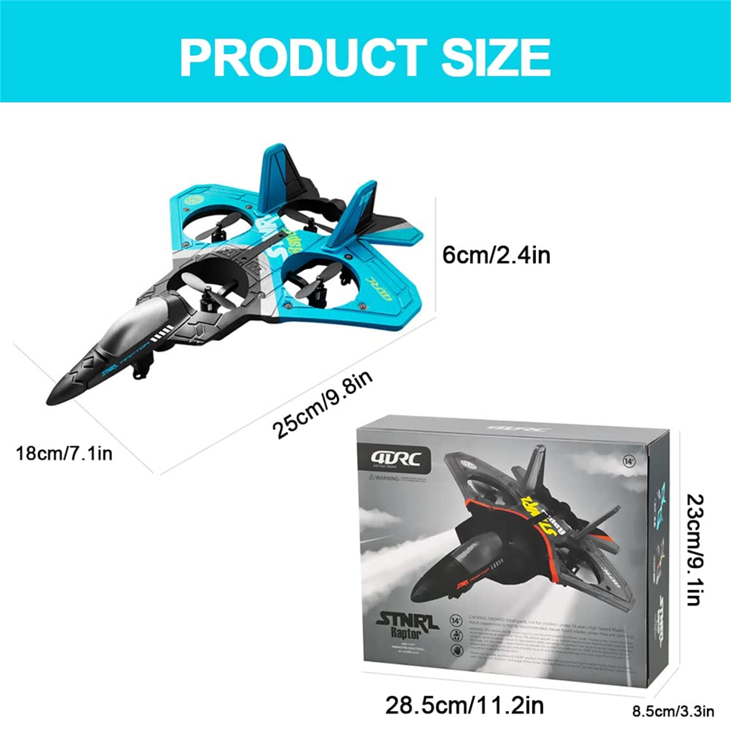 Jet Drone V17 Jet Fighter Stunt RC Airplane 2023 Model - 2.4GHz Remote ...