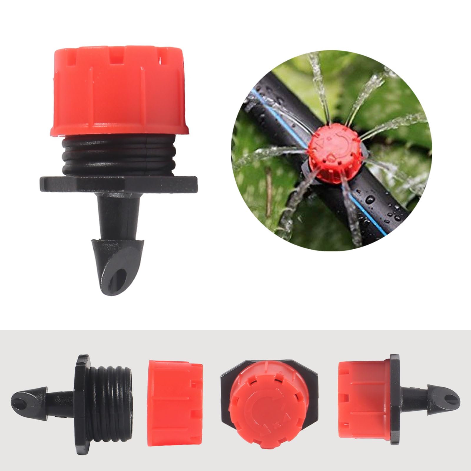 Snapklik.com : 100pcs Drip Irrigation Fittings 360 Degree Adjustable ...