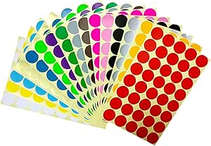 Calendar 16 Self-Adhesive Round Dots Small for Office Stickers mm 25 ...