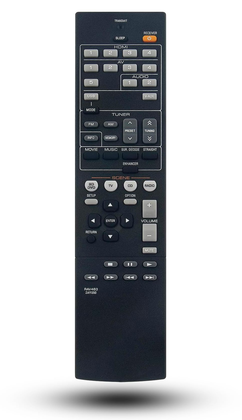 Amazon.com: Replacement Remote Control for Yamaha RX-V373 RX-V375 HTR ...