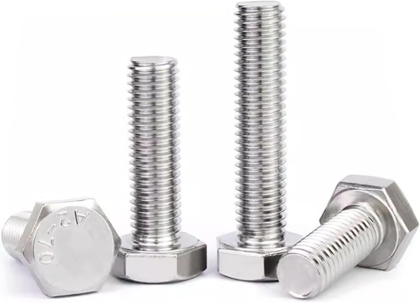AHCA2 Stainless Steel Fully Threaded Hex Bolt (Setscrew) M8 8mm x 100mm ...