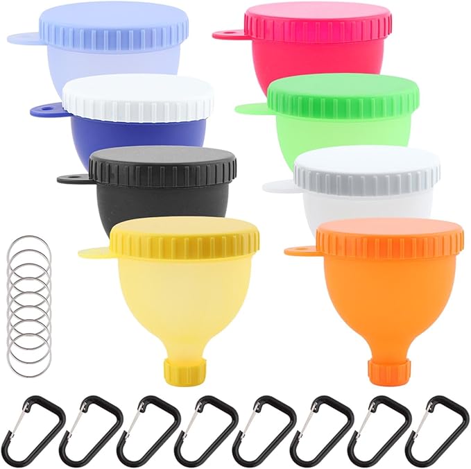 Amazon.com: [8 Pack]-Protein Powder Funnel,Protein Powder Container To ...