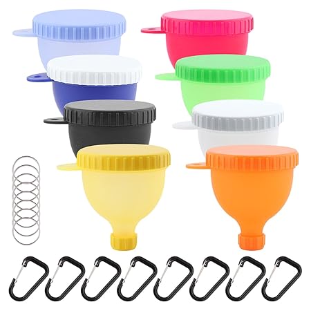 Buy [8 Pack]-Protein Powder Funnel,Protein Powder Container To Go With ...