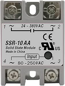 Amazon.com: 1PC SSR-25AA SSR-40AA SSR 10A 25A 40A Solid State Relay Module AC 80-250V Input AC ...