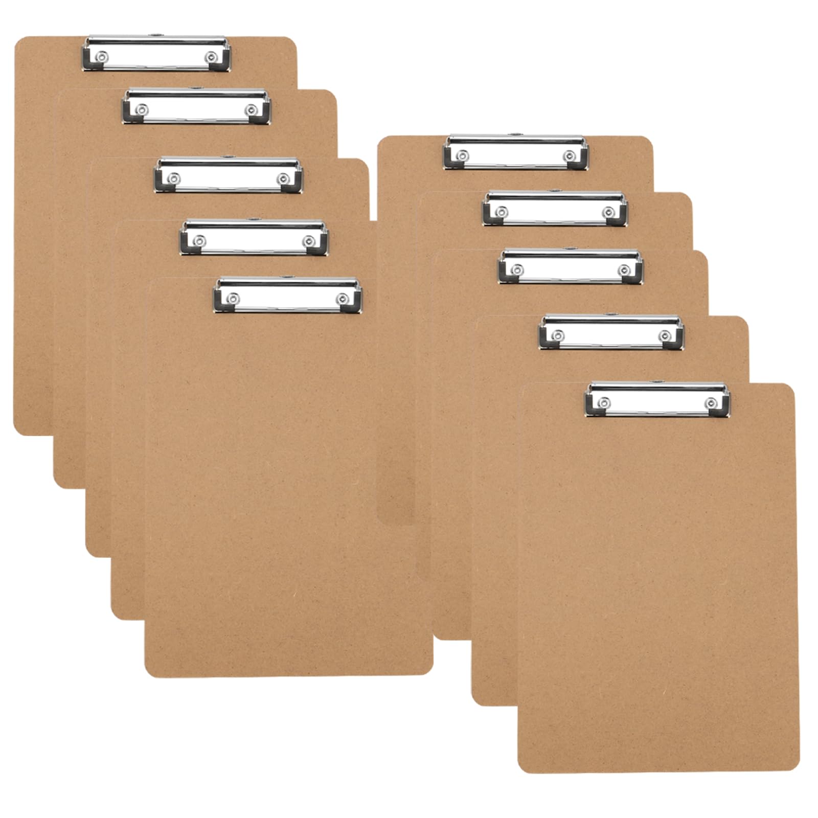 ZEONHEI 10 Pack A6 Mini Clip Boards, Hardboard Wooden A6 Clipboards ...